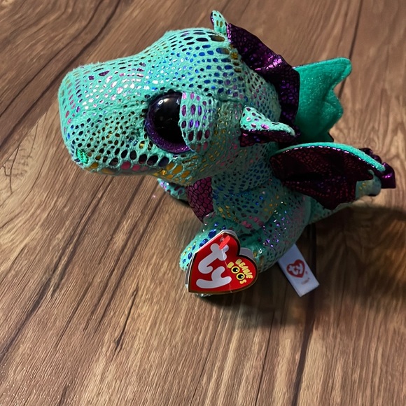 Ty | Toys | Nwt Ty Beanie Boos Cinder The Dragon Plushy | Poshmark